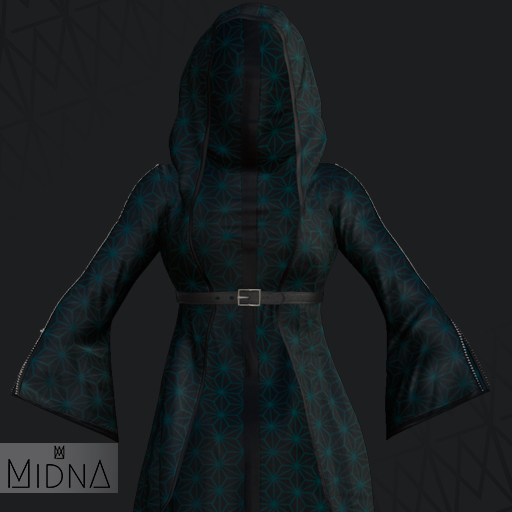 Second Life Marketplace - MIDNA - Ichika Jacket - PATTERN AQUA [ADD]